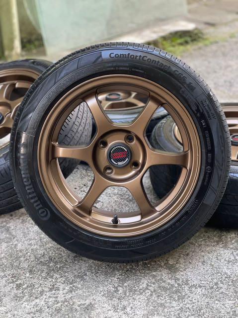 SSR 15 inch sport rim Axia tyre 70%, Auto Accessories on Carousell