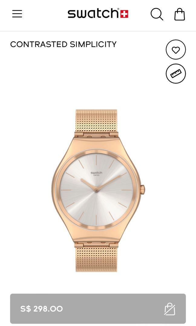 Swatch Contrasted Simplicity SYXG120M, Women's Fashion, Watches ...