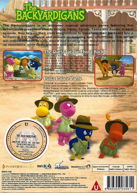 The Backyardigans The Quest For The Fyling Rock Polka Palace Party DVD ...