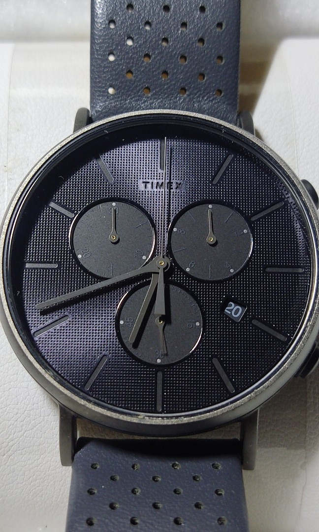 Timex Stealth Gray Chronograph, Men's Fashion, Watches & Accessories ...