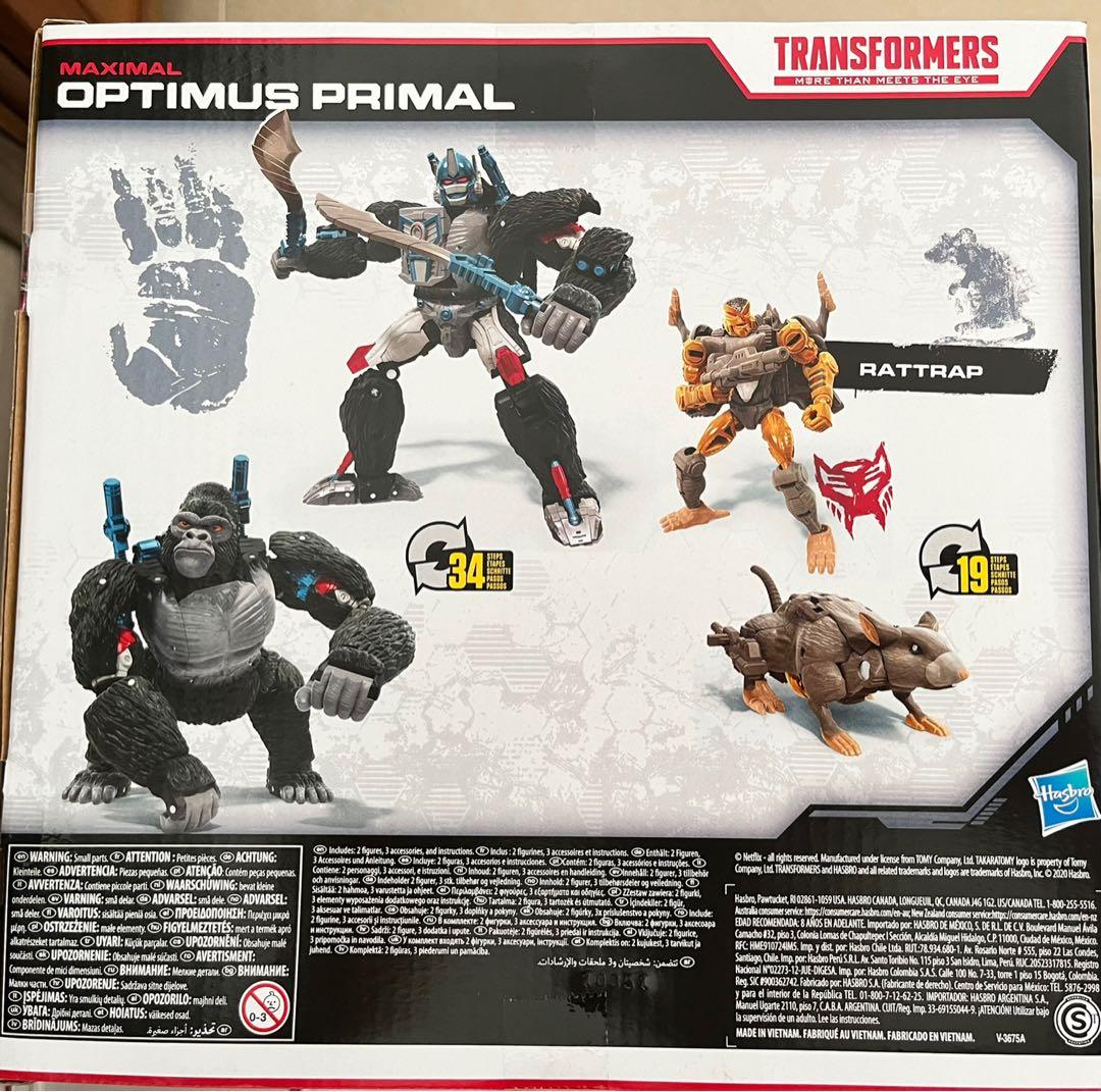SALE! Transformers WFC Netflix Series - Optimus Primal & Rattrap ...
