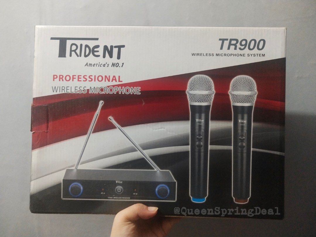 Trident Wireless Microphone, Audio, Microphones on Carousell