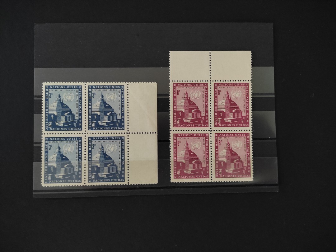 UN-New York Stamps ( Buildings 1958 ), Hobbies & Toys, Memorabilia ...
