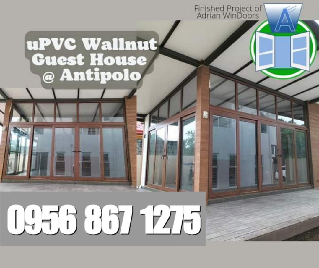 uPVC Walnut Profile Windows and Doors, Furniture & Home Living ...