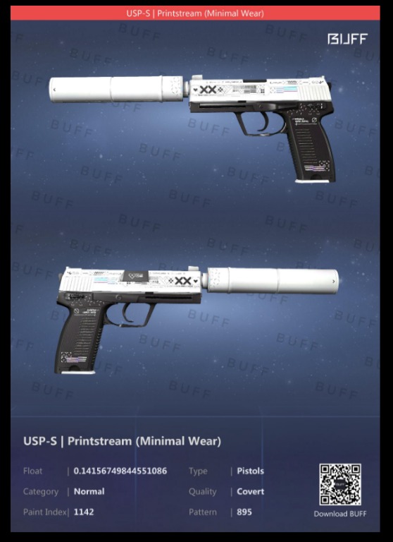 USP printstream and ak-47 ice coaled both MW, Video Gaming, Gaming ...