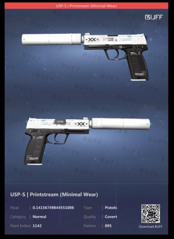 USP printstream and ak-47 ice coaled both MW, Video Gaming, Gaming ...