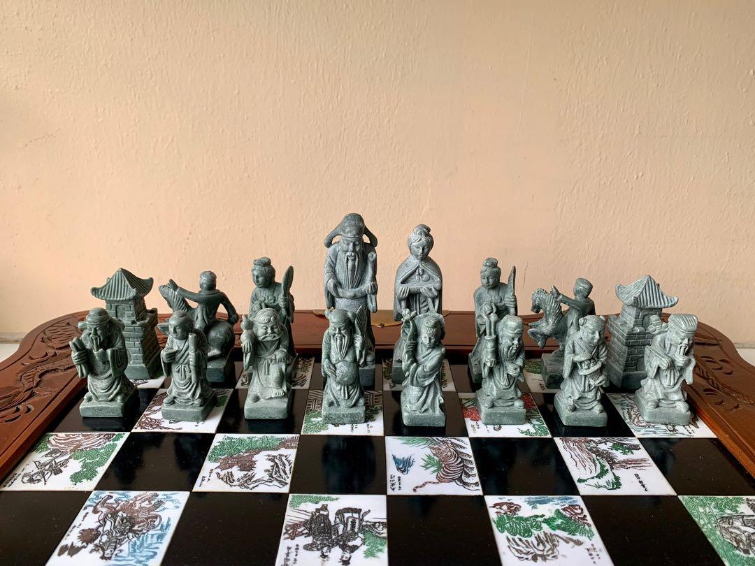 Vintage Chinese Chess Set, Hobbies & Toys, Toys & Games on Carousell
