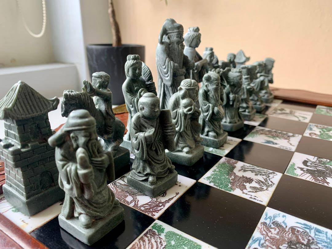 Vintage Chinese Chess Set, Hobbies & Toys, Toys & Games on Carousell