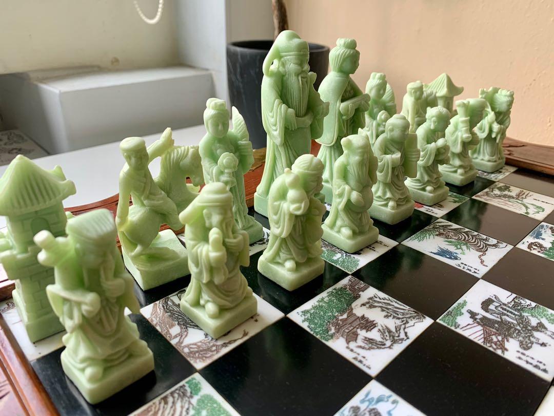Vintage Chinese Chess Set, Hobbies & Toys, Toys & Games on Carousell