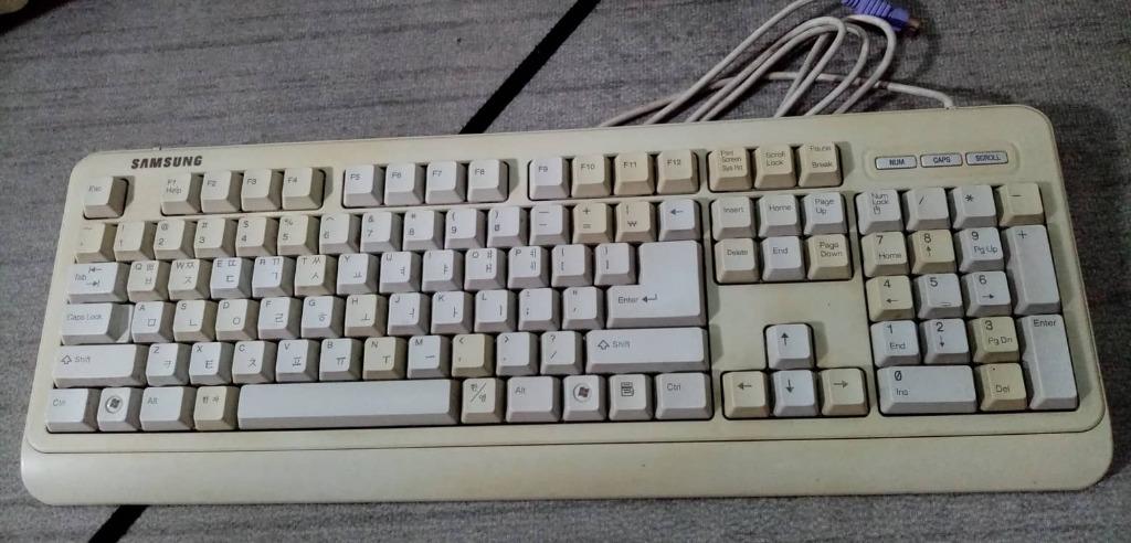 Vintage Original Samsung Rare PS2 Retro Keyboard, Computers & Tech ...