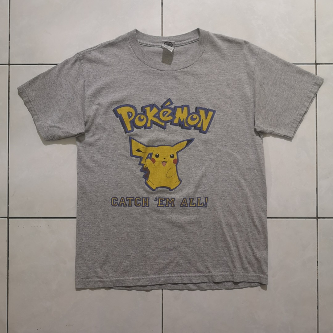 Vintage Pokemon Shirt with back print, Men's Fashion, Tops & Sets ...
