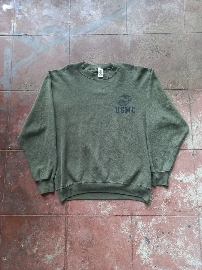 Vintage USMC Military Sweater, Men's Fashion, Activewear on Carousell