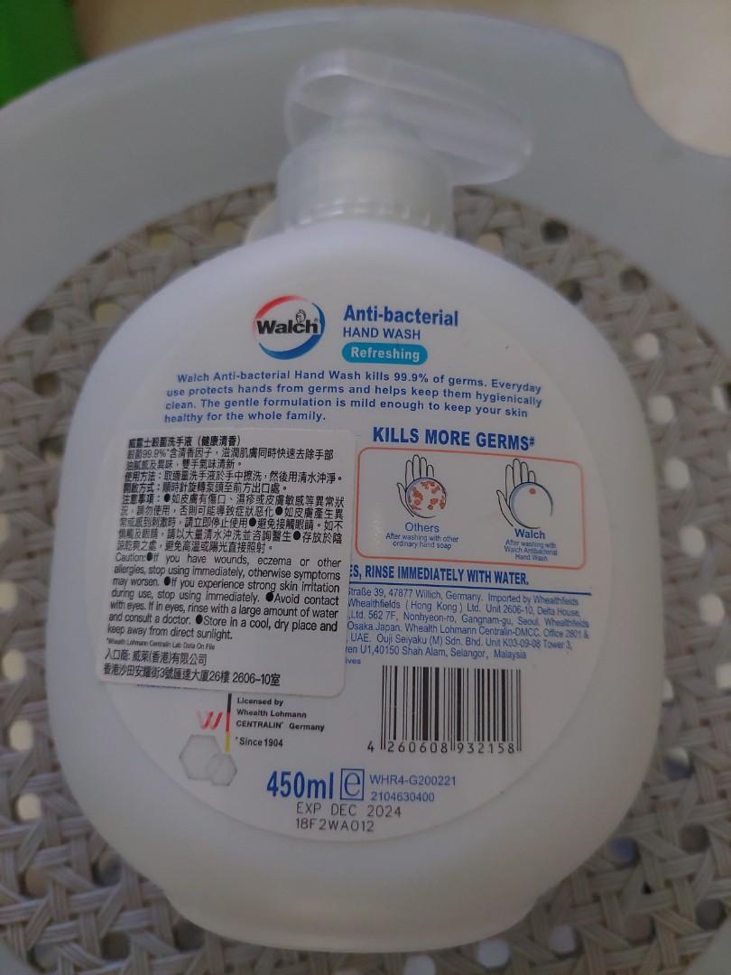 Walch hand wash 450ml, 美容＆化妝品, 健康及美容 - 消毒 - Carousell
