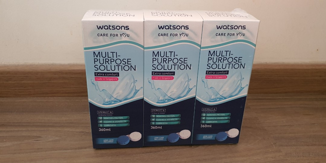 Watsons Multi Purpose Contact Lens Solutions Bundle, Beauty & Personal ...