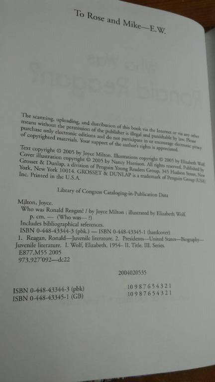 Who Was President Ronald Reagan Historical Biography USA Book by Joyce ...