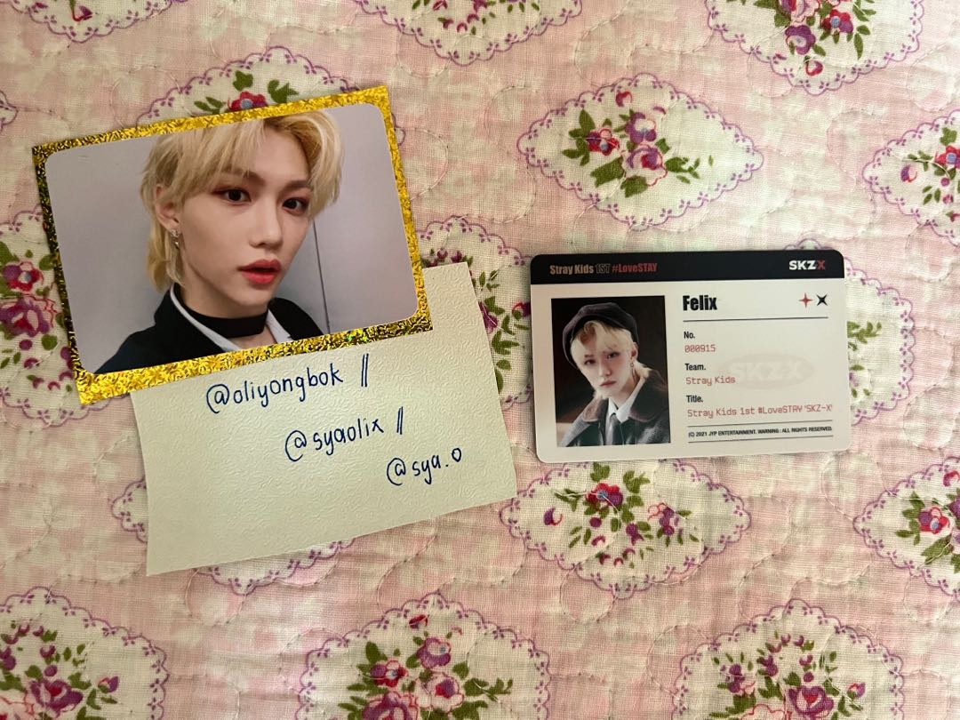 WTS Stray Kids Felix ID card, Hobbies & Toys, Collectibles ...