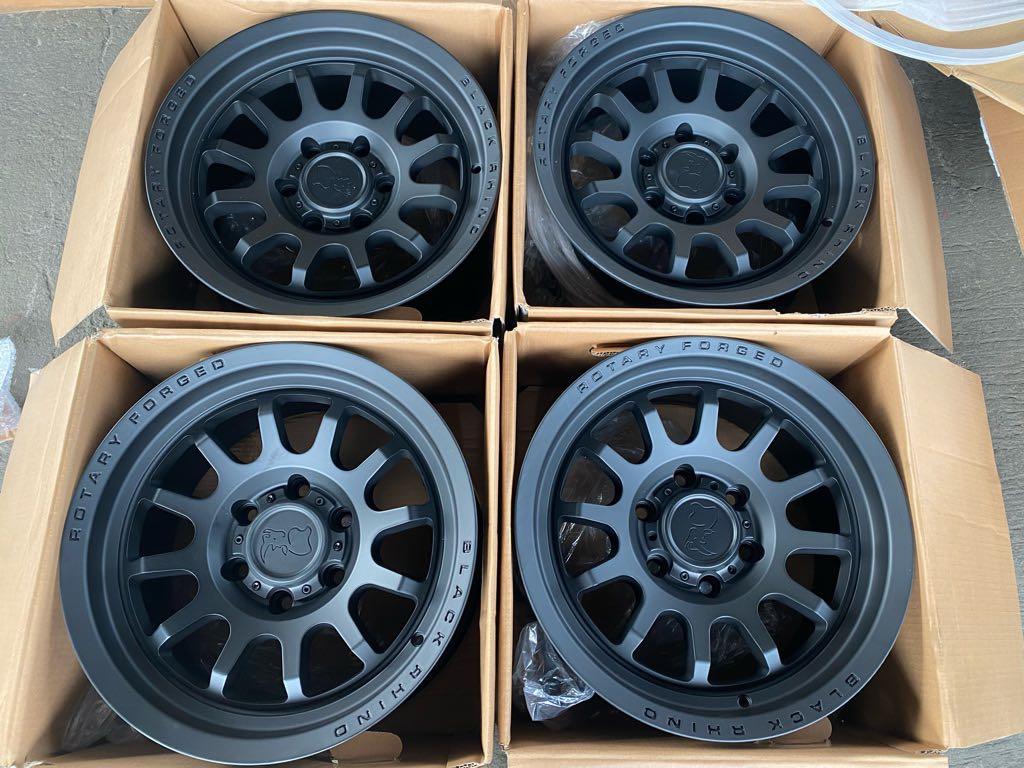 17” Blackrhino Rapid Black Mags 6Holes pcd 139 Bnew Orig, Car Parts ...