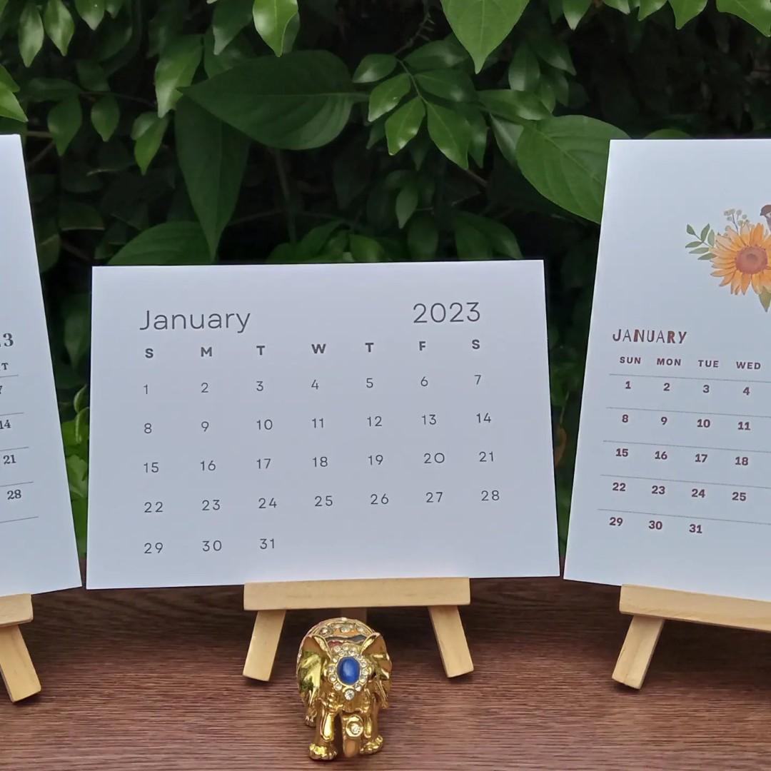 2023 Minimalist Desk Calendar, Hobbies & Toys, Stationary & Craft ...