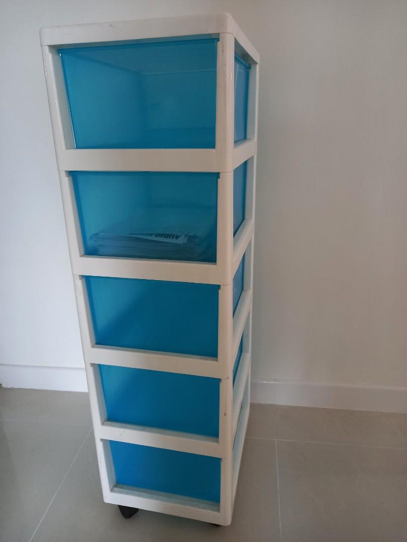 5 tier storage drawers cabinet, Furniture & Home Living, Furniture ...
