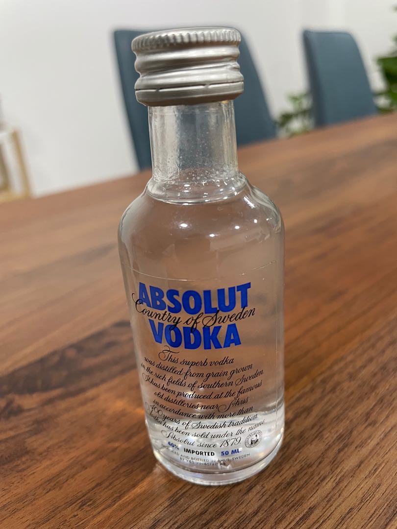 Absolut Vodka miniature, 50ml, Food & Drinks, Alcoholic Beverages on ...