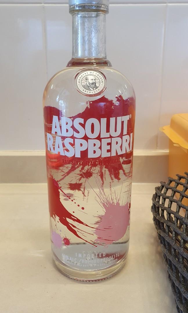 Absolut Vodka Raspberry, Food & Drinks, Alcoholic Beverages on Carousell