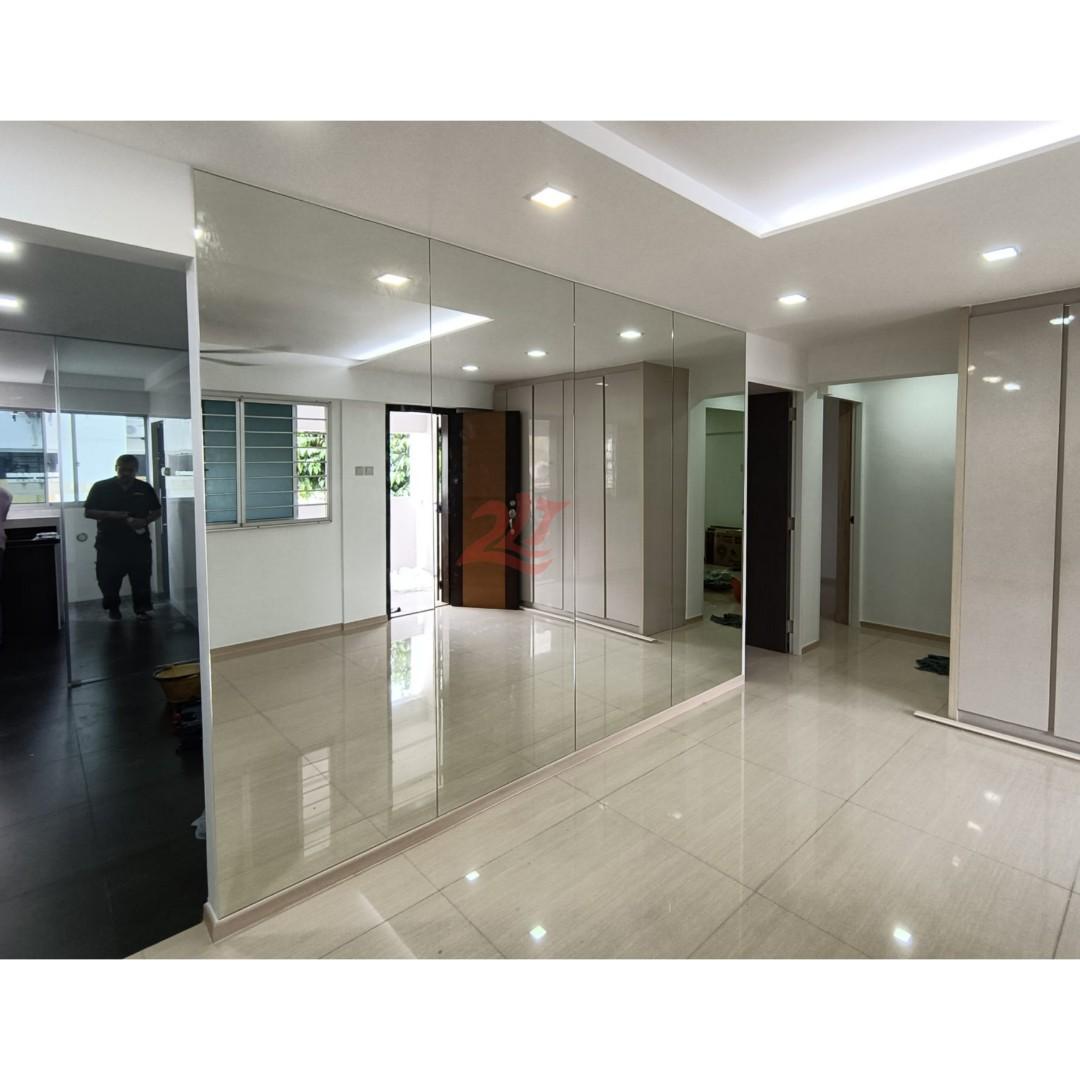 AGC Mirror Wall Installation (PM for quote), Furniture & Home Living ...