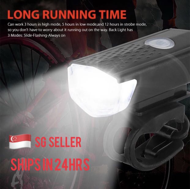 Bicycle Front & Back Light Bike Light, Sports Equipment, Bicycles ...