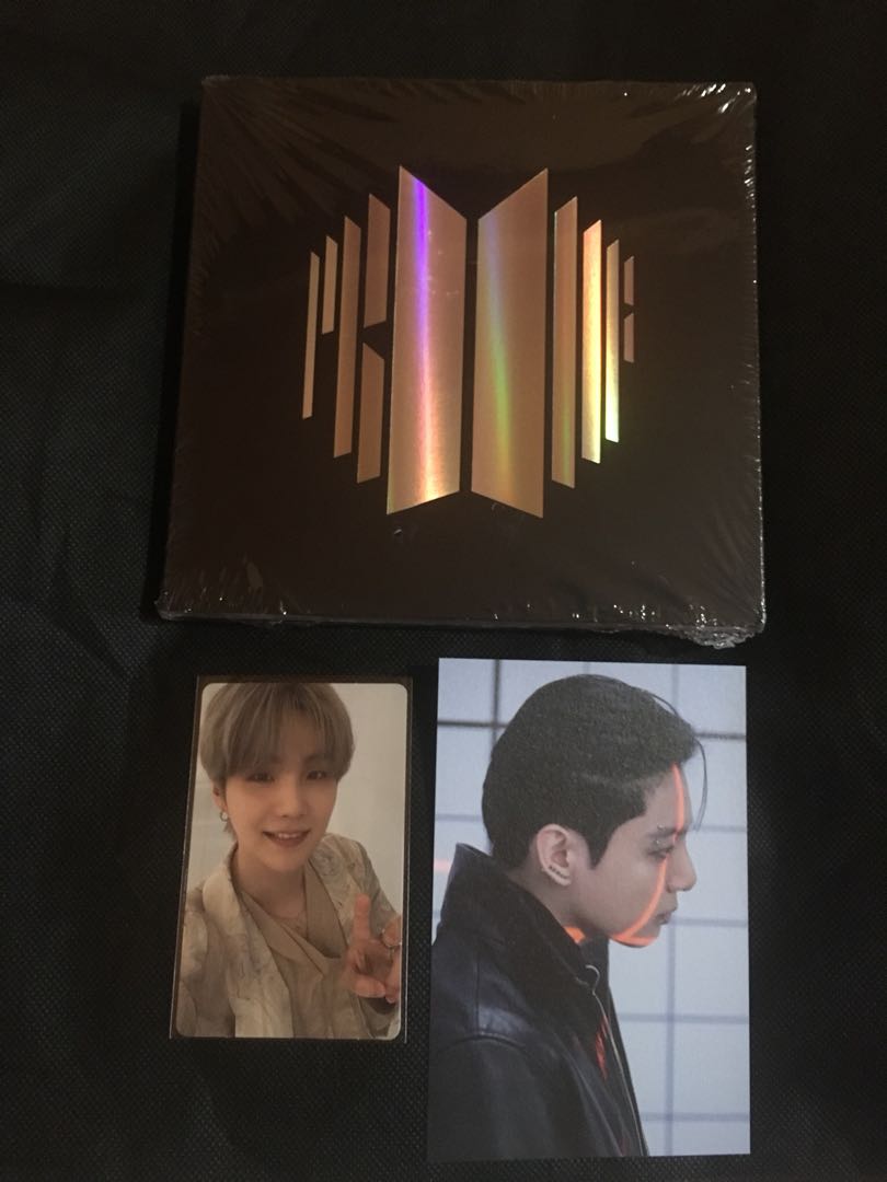 BTS Proof compact album complete inclusions w/ suga rpc and jk postcard ...
