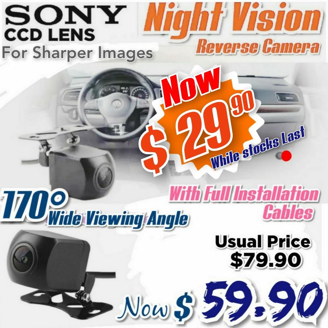 Car Reverse Camera with Night visiom and built-in Sony CCD LENS ...