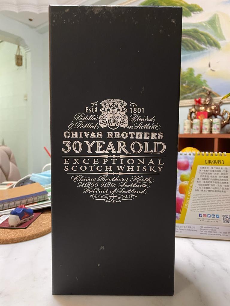 Chivas 30 years 750ml, Food & Drinks, Alcoholic Beverages on Carousell