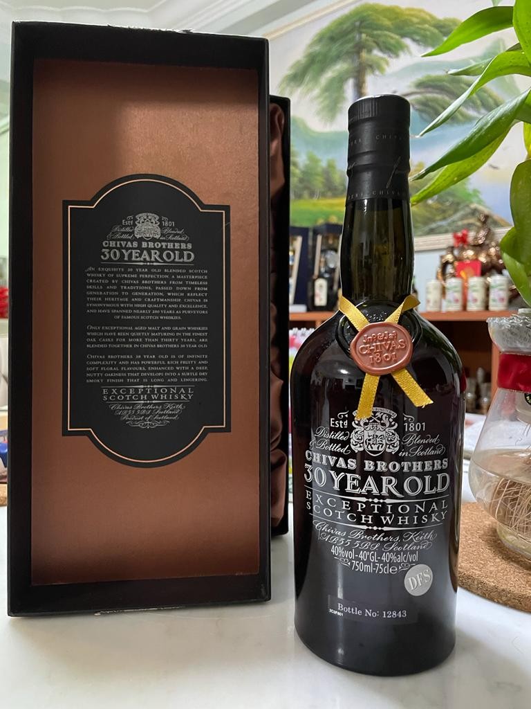 Chivas 30 years 750ml, Food & Drinks, Alcoholic Beverages on Carousell