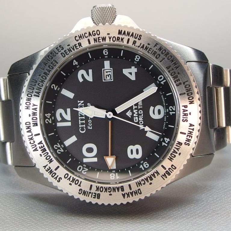 Citizen Promaster Land World Time GMT, Men's Fashion, Watches ...