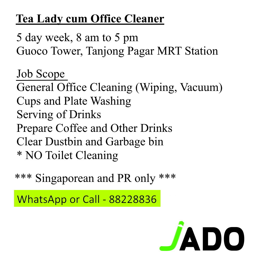 Cleaner Position Available, Jobs, Cleaning on Carousell