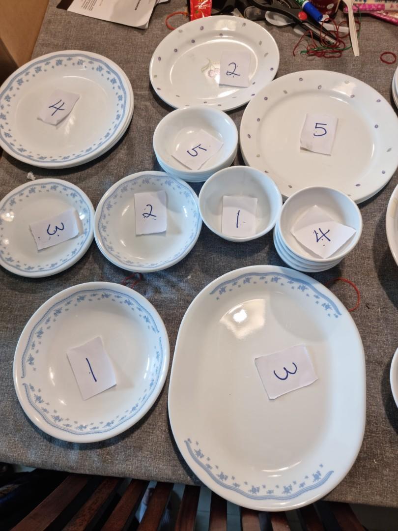 Corelle Corning ware plates and bowls, Furniture & Home Living ...