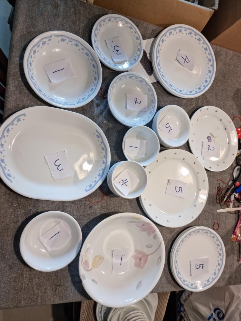 Corelle Corning ware plates and bowls, Furniture & Home Living ...