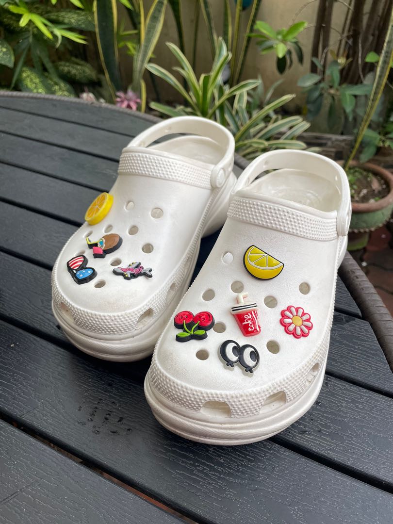 Crocs Classic Bae Clog with Jibbitz, Women's Fashion, Footwear, Slippers and slides on Carousell