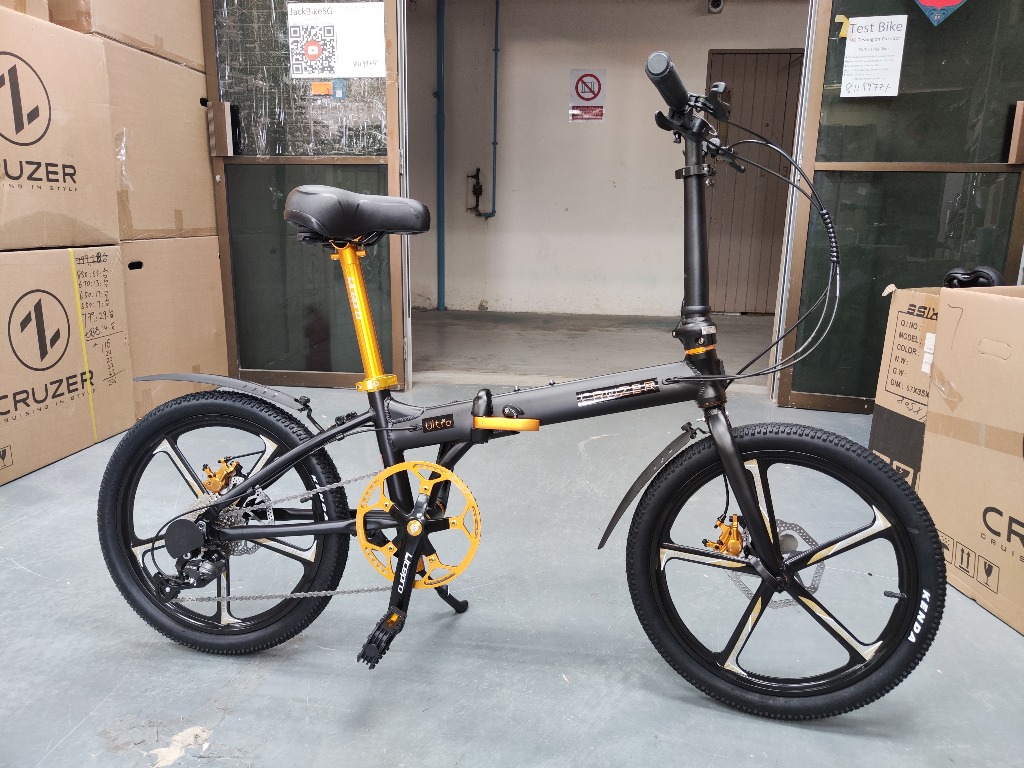Cruzer Ultra, 9 Speed, Black Gold, Sports Rim. Shimano 9 Speed ...