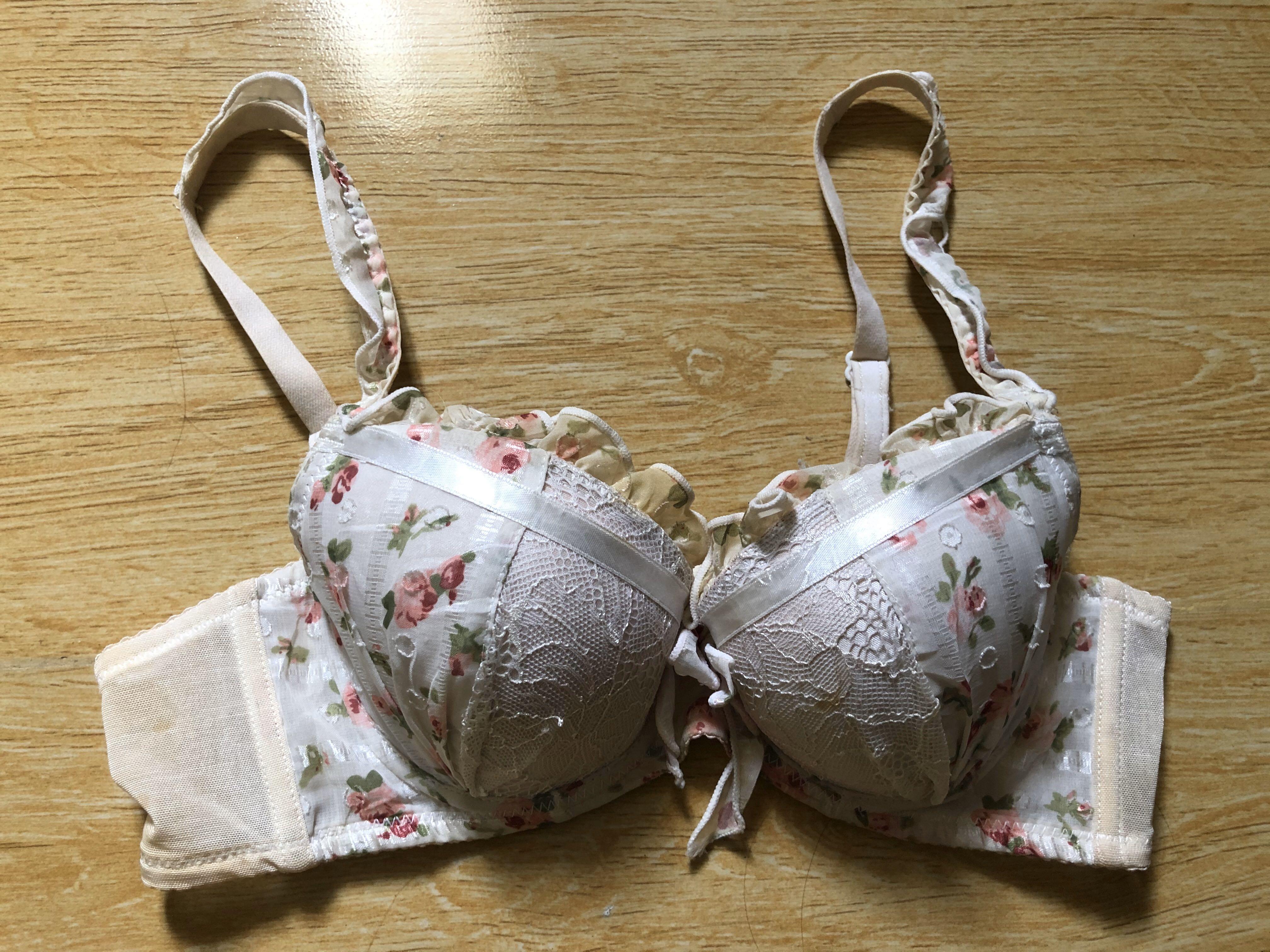 dainty bra coquette lolita itsy ditsy floral y2k vintage 80s ribbon ...