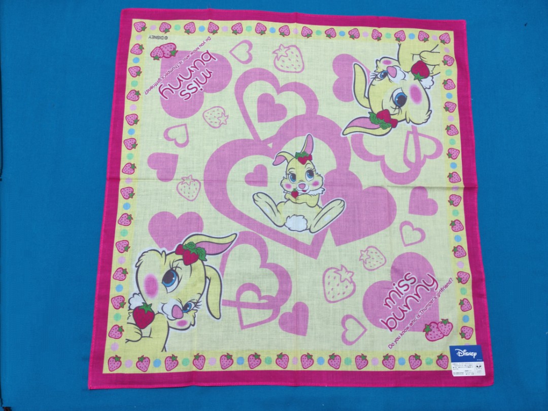 Disney Miss Bunny Handkerchief Hanky Panyo, Women's Fashion, Watches & Accessories, Other ...