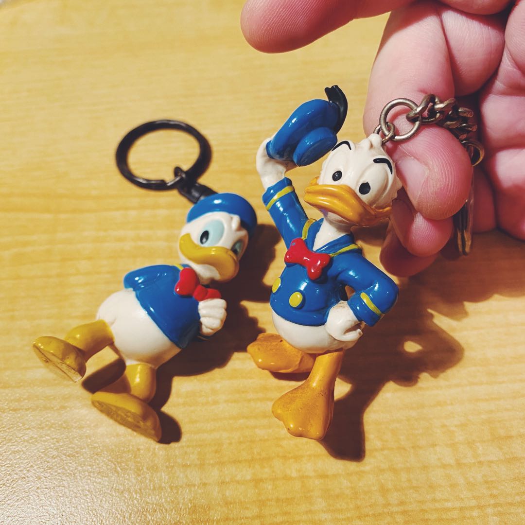 Donald Duck Vintage keychain 2 pcs 1984, Hobbies & Toys, Toys & Games ...
