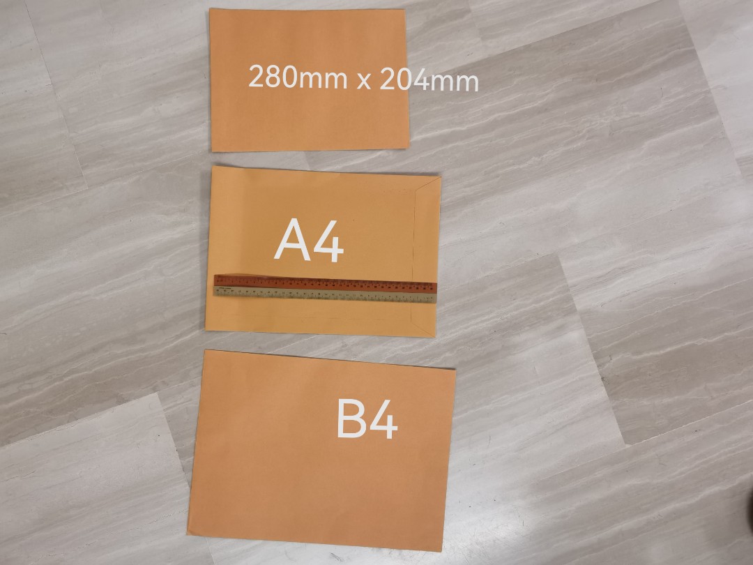 Envelope B4 A4, Hobbies & Toys, Stationery & Craft, Stationery & School Supplies on Carousell