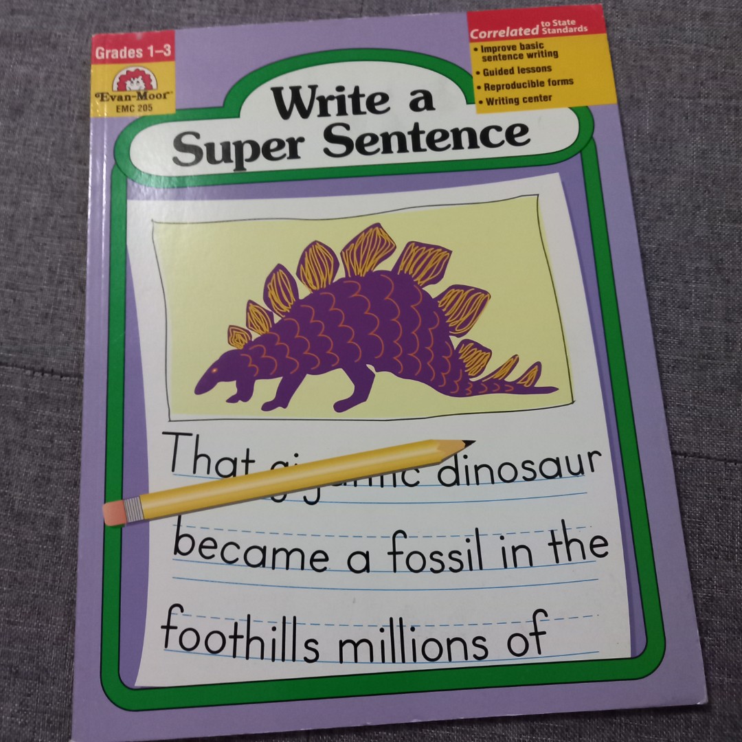 Evan Moor Write a Super Sentence- writing composition, Hobbies & Toys ...