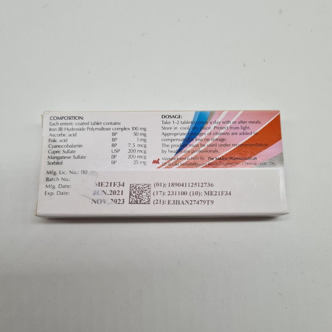 Floron iron tablet 10 pcs, Health & Nutrition, Medical Supplies & Tools ...