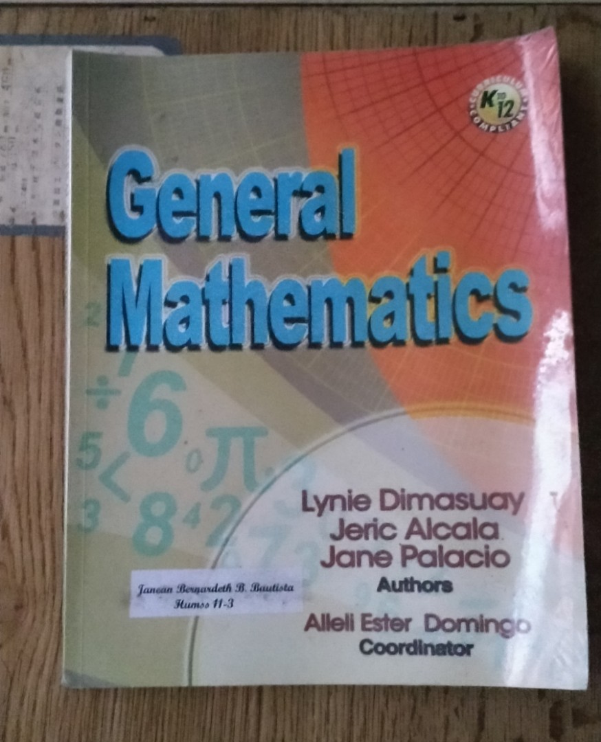 General Mathematics for HUMMS 11, Hobbies & Toys, Books & Magazines ...
