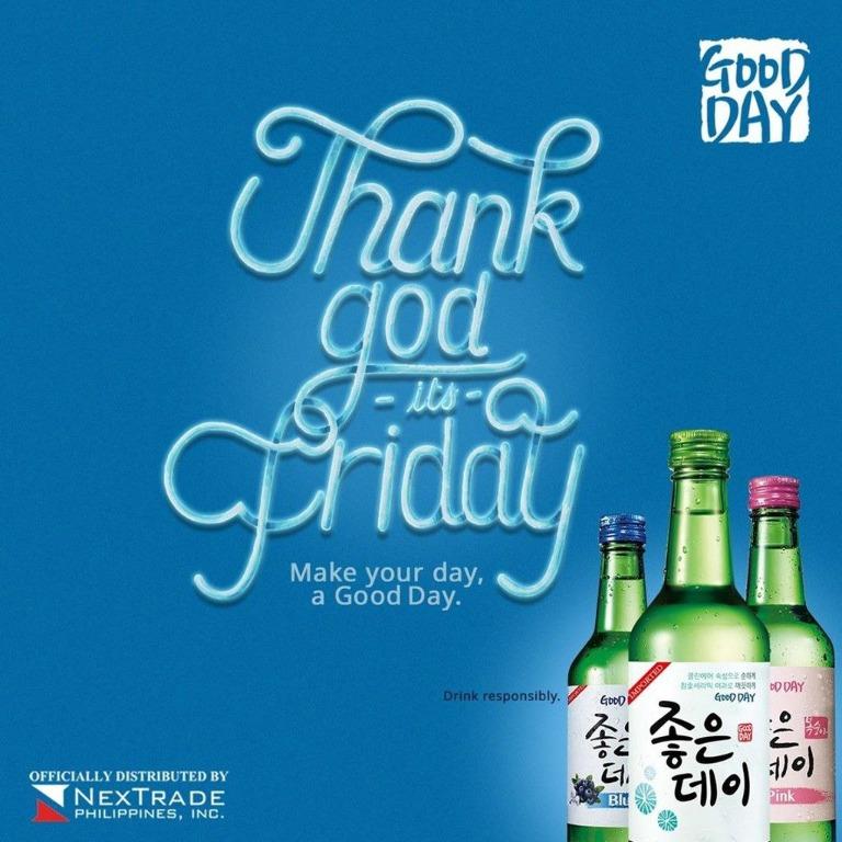 Good Day Korea Flavored Soju, Food & Drinks, Beverages on Carousell