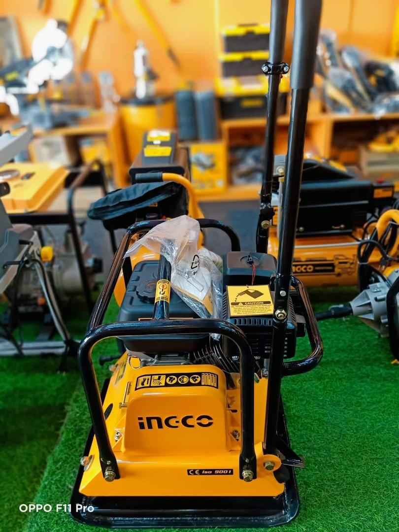 Ingco Gasoline Plate Compactor, Commercial & Industrial, Construction ...