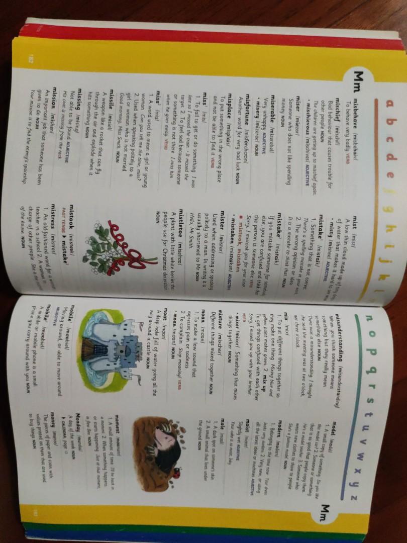 Jolly dictionary children's learning english vocabulary book for age 5 ...