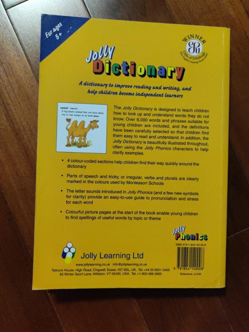 Jolly dictionary children's learning english vocabulary book for age 5 ...