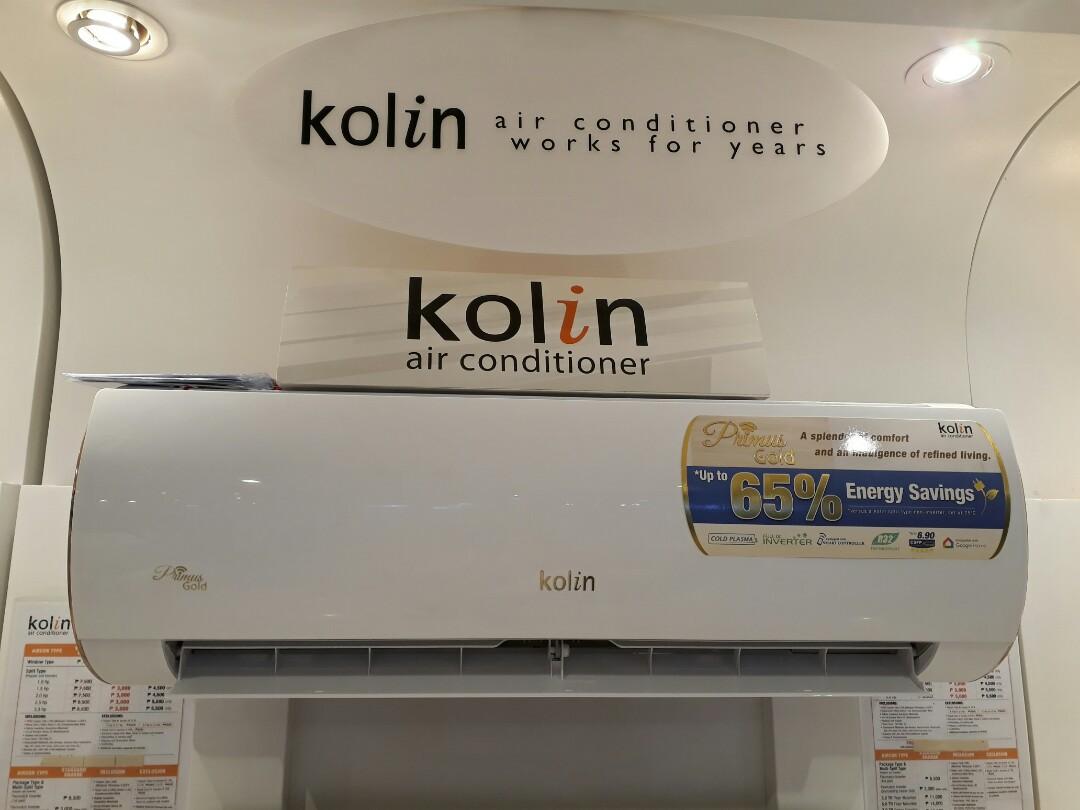 Kolin Split Type Aircon Inverter And Non Inverter Aptus Series Primus