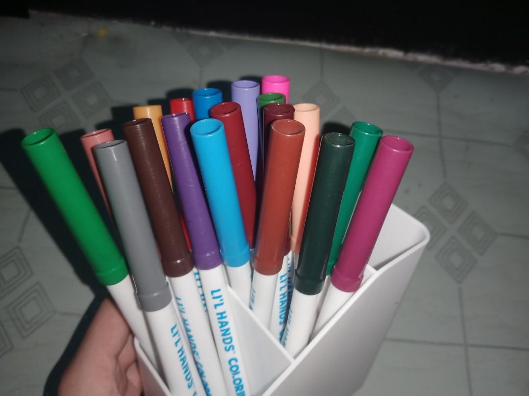LI'L HANDS COLORING PEN - 18 PCS + 1, Hobbies & Toys, Stationary ...